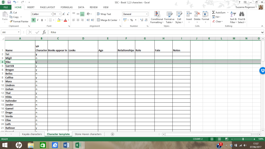 Guest author: Suzanne Rogerson – 5 ways spreadsheets can help writers ...