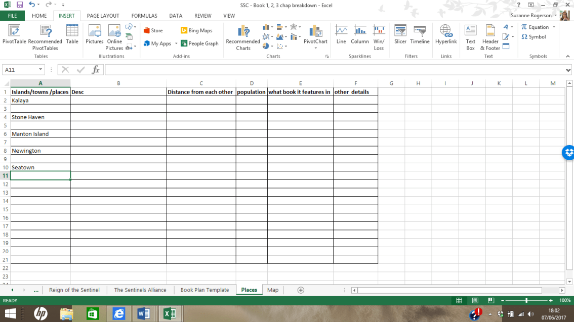 Guest author: Suzanne Rogerson – 5 ways spreadsheets can help writers ...
